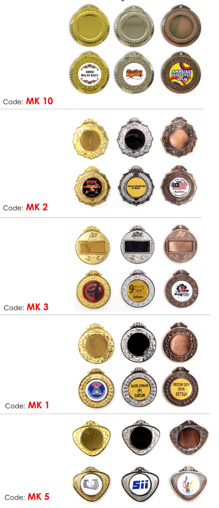 4 Jenis Medal dan Piala Untuk Hari Sukan Sekolah - GiftStore.my